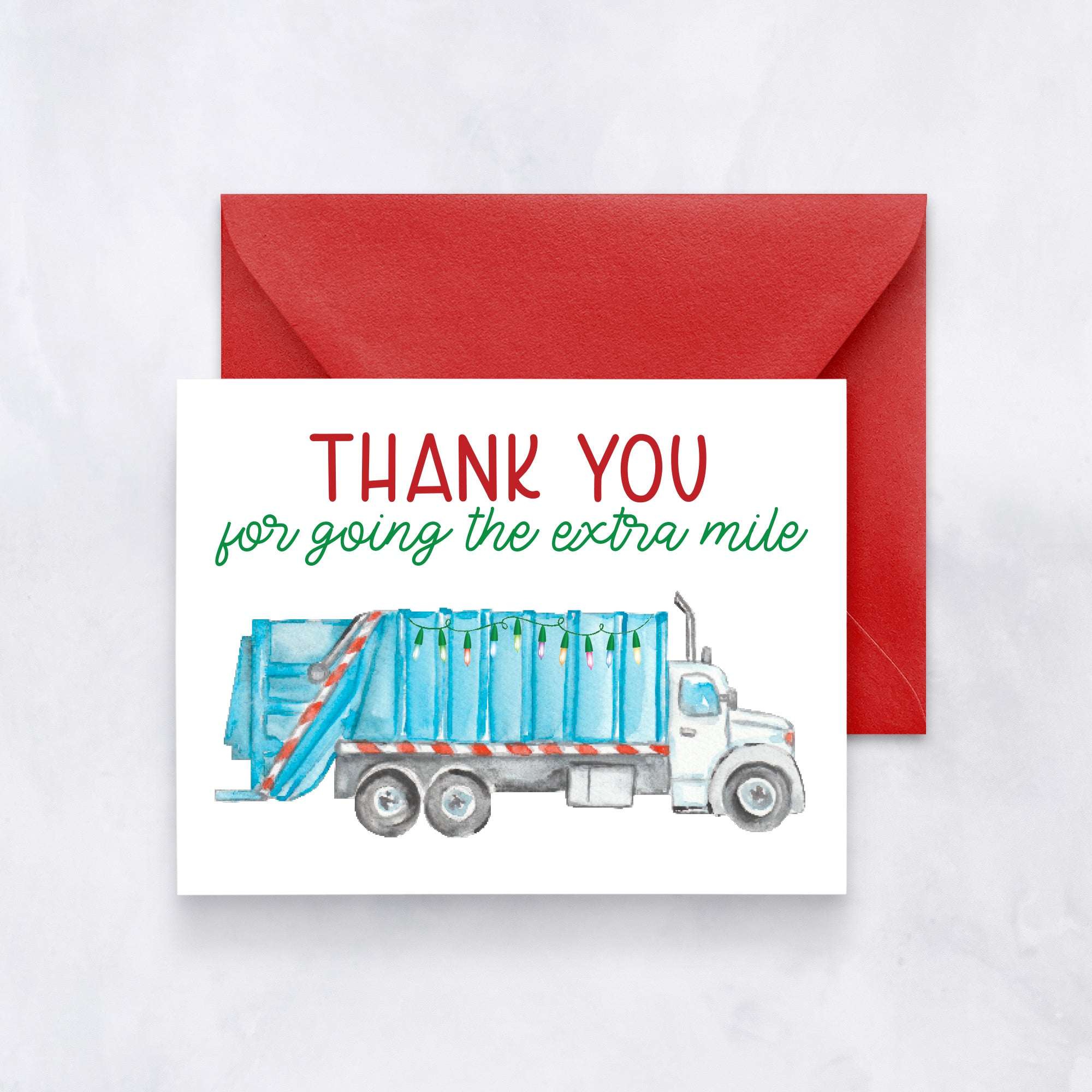 Sanitation Worker Thank You Card – Felicia Nicole Design